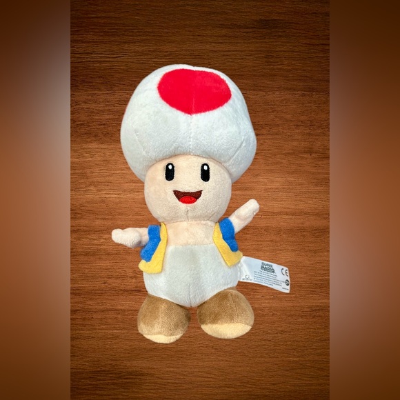 Nintendo | Toys | Nintendo Super Mario Bros Toad Mushroom Plush 27 8 In ...